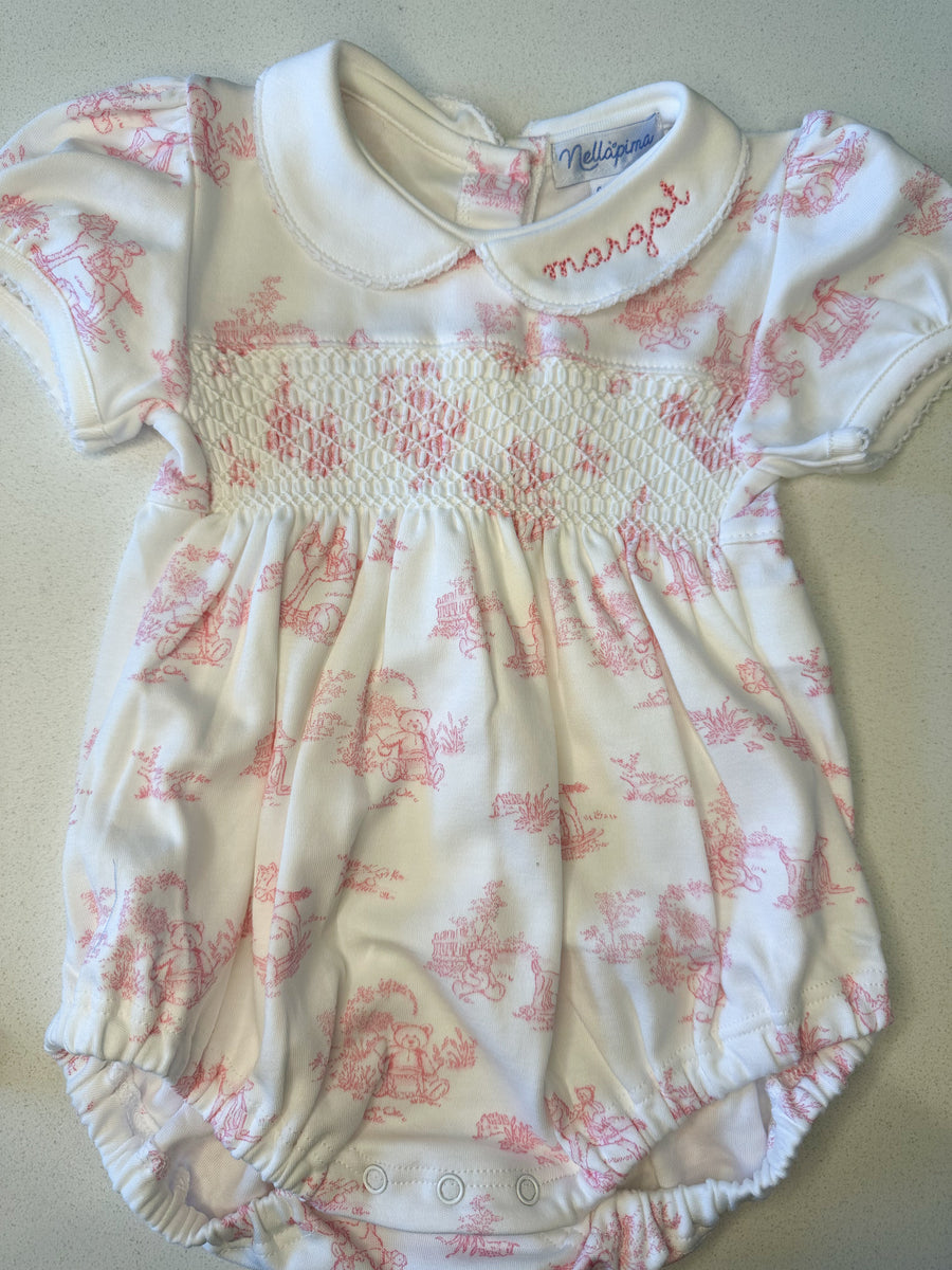 NellaPima Pink Toile Baby Bubble – Stitchin' Pretty