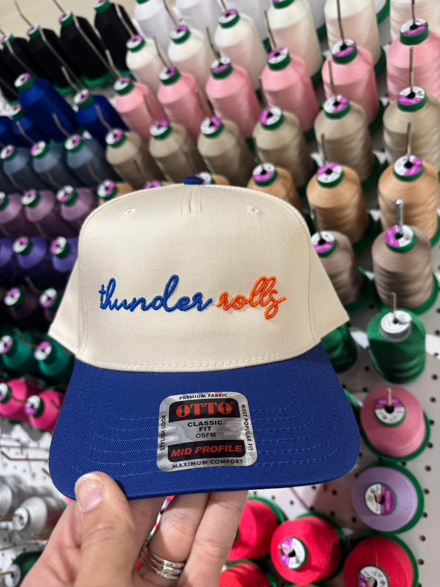 OKC- Thunder rolls 5 panel – Stitchin' Pretty